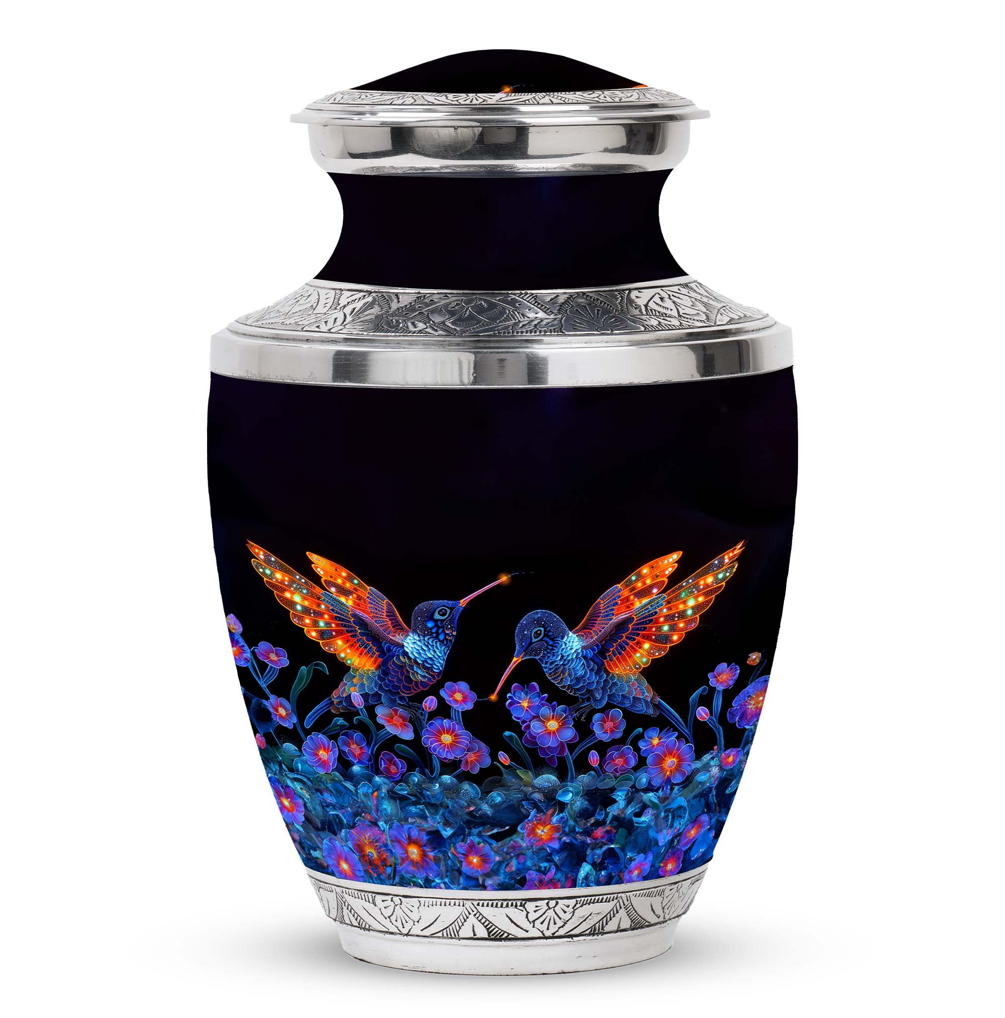 The Luminous Dance of Hummingbirds - Sophisticated Large Urn for Human ...