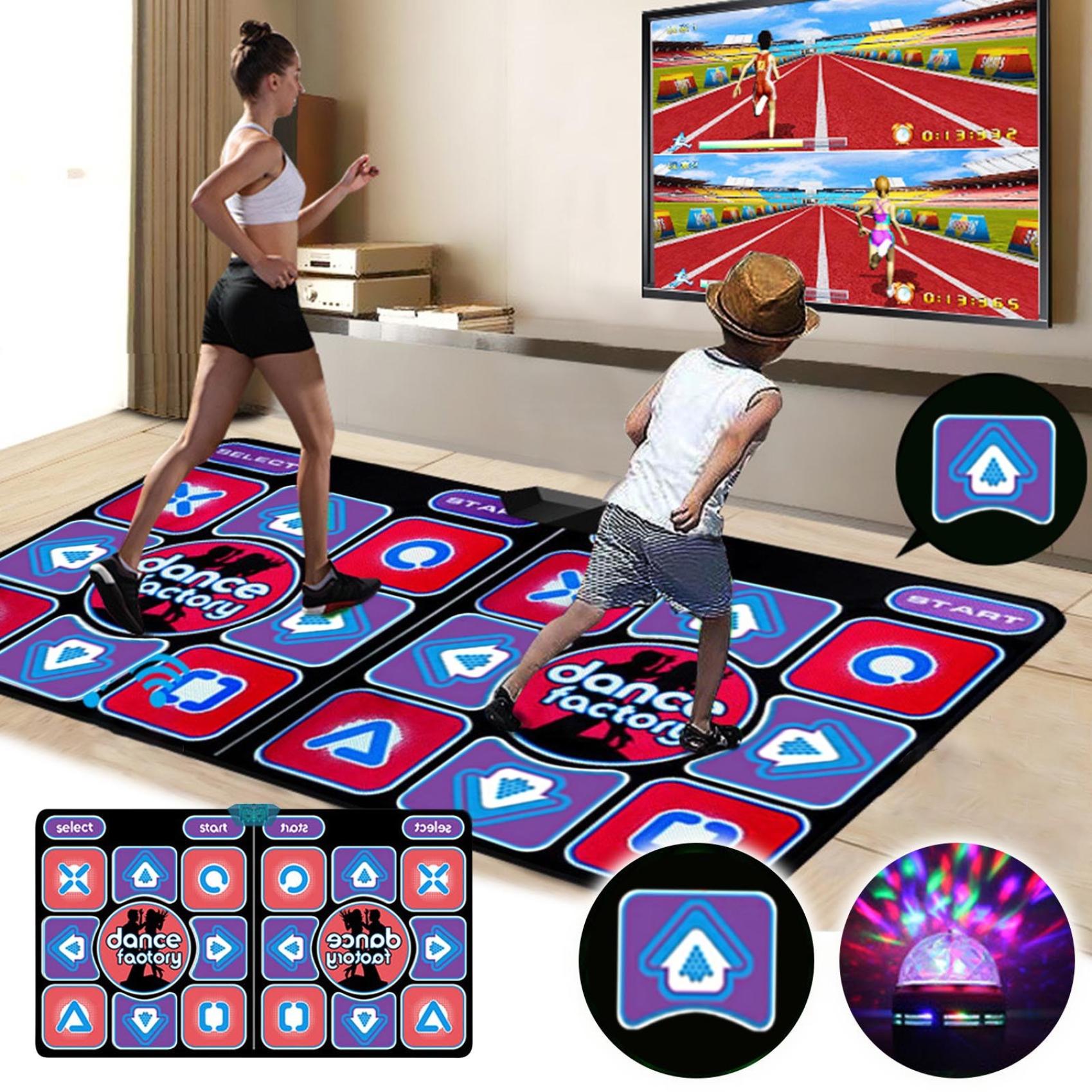 Luminous Dancing Mat Computer TV-use Running Game Somatosensory Double ...