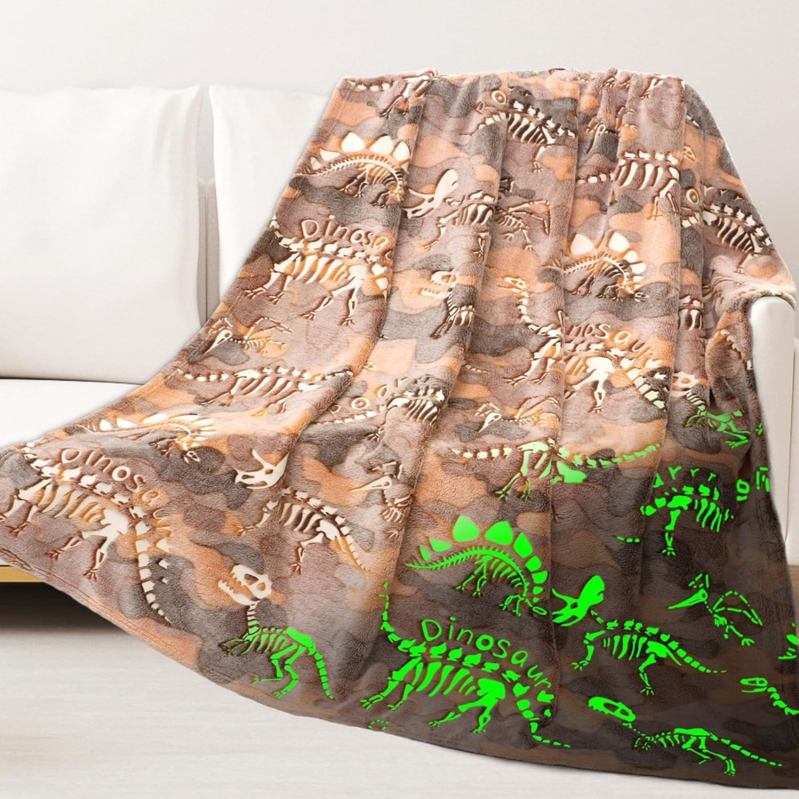 Luminous Dinosaur Blanket 1.5M * 2.0M [Compressed Shipment]|Dinosaur ...
