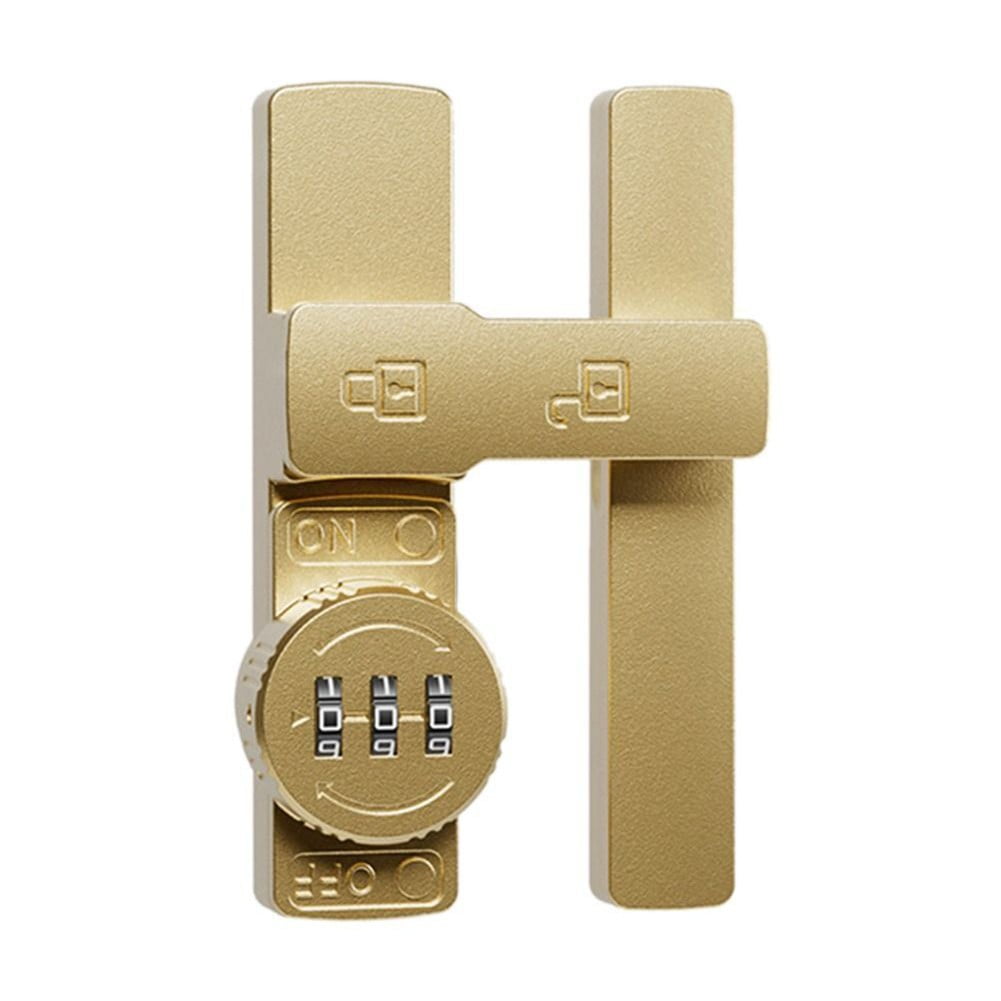 Luminous Door Latch 180 Degrees Sliding Door Lock Free-punch Interior ...