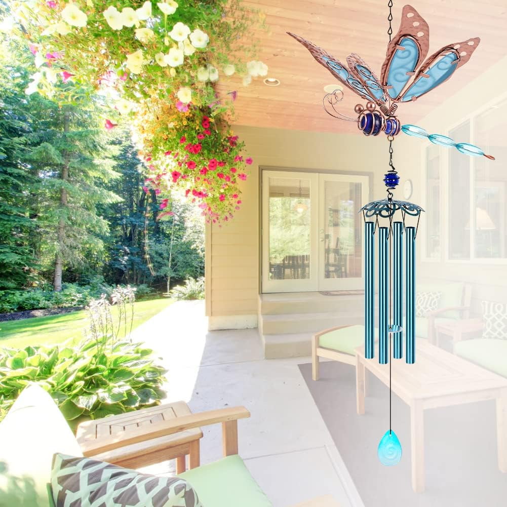Luminous Dragonfly Wind Chime, Wind Chimes for Outside Memorial, Wind ...