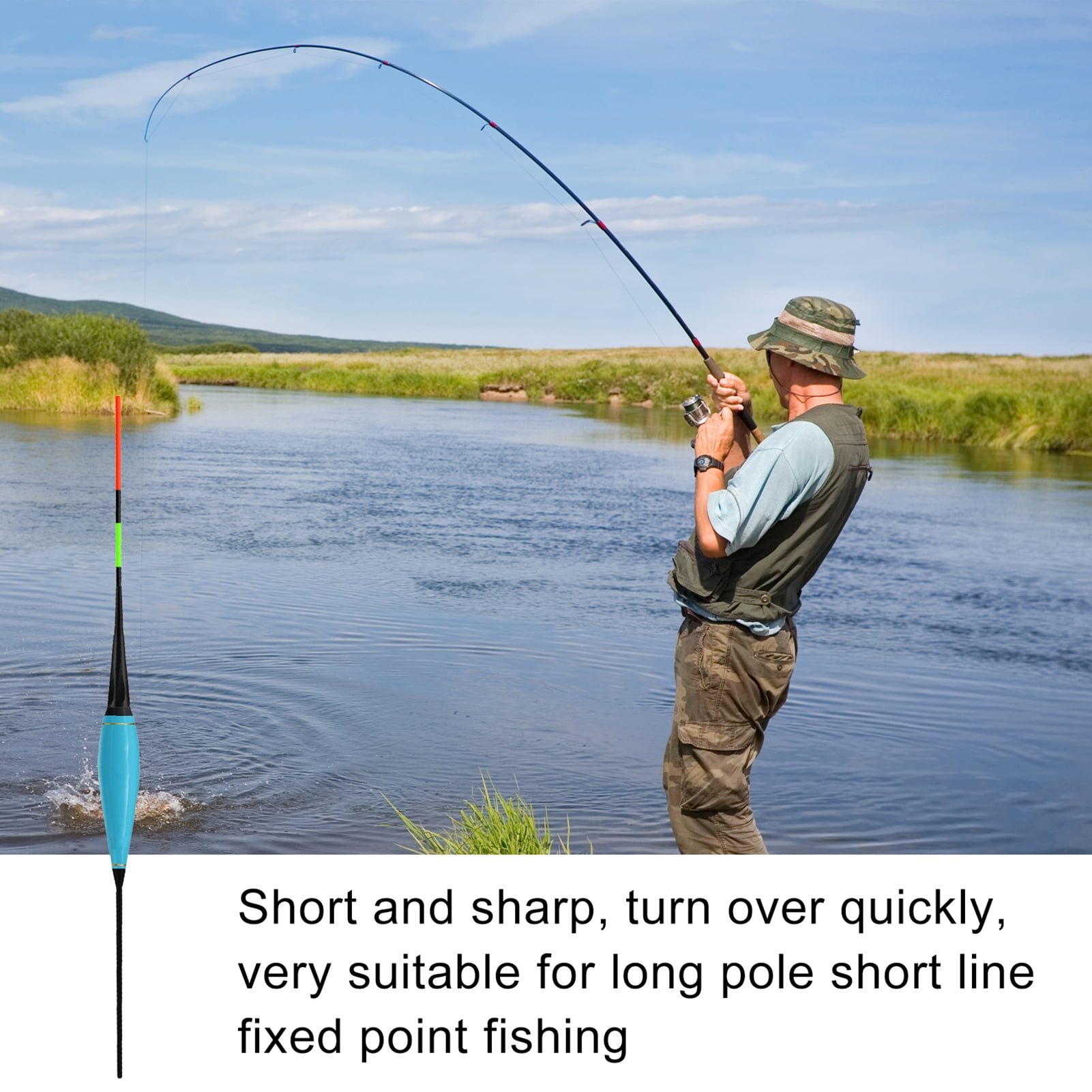 Luminous Fishing Float Bite Sensing Color Changing High Visibility ...