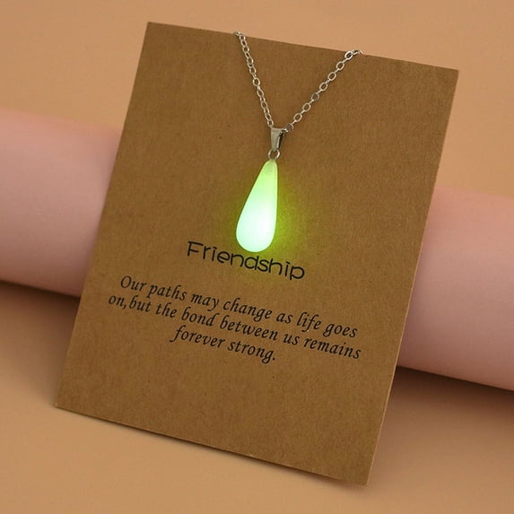 Luminous Fluorescent Crystal Necklaces In The Dark Crystal Pendant ...