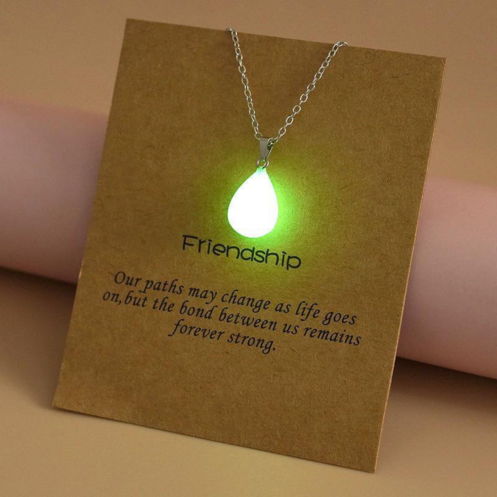 Luminous Fluorescent Crystal Necklaces In The Dark Crystal Pendant ...