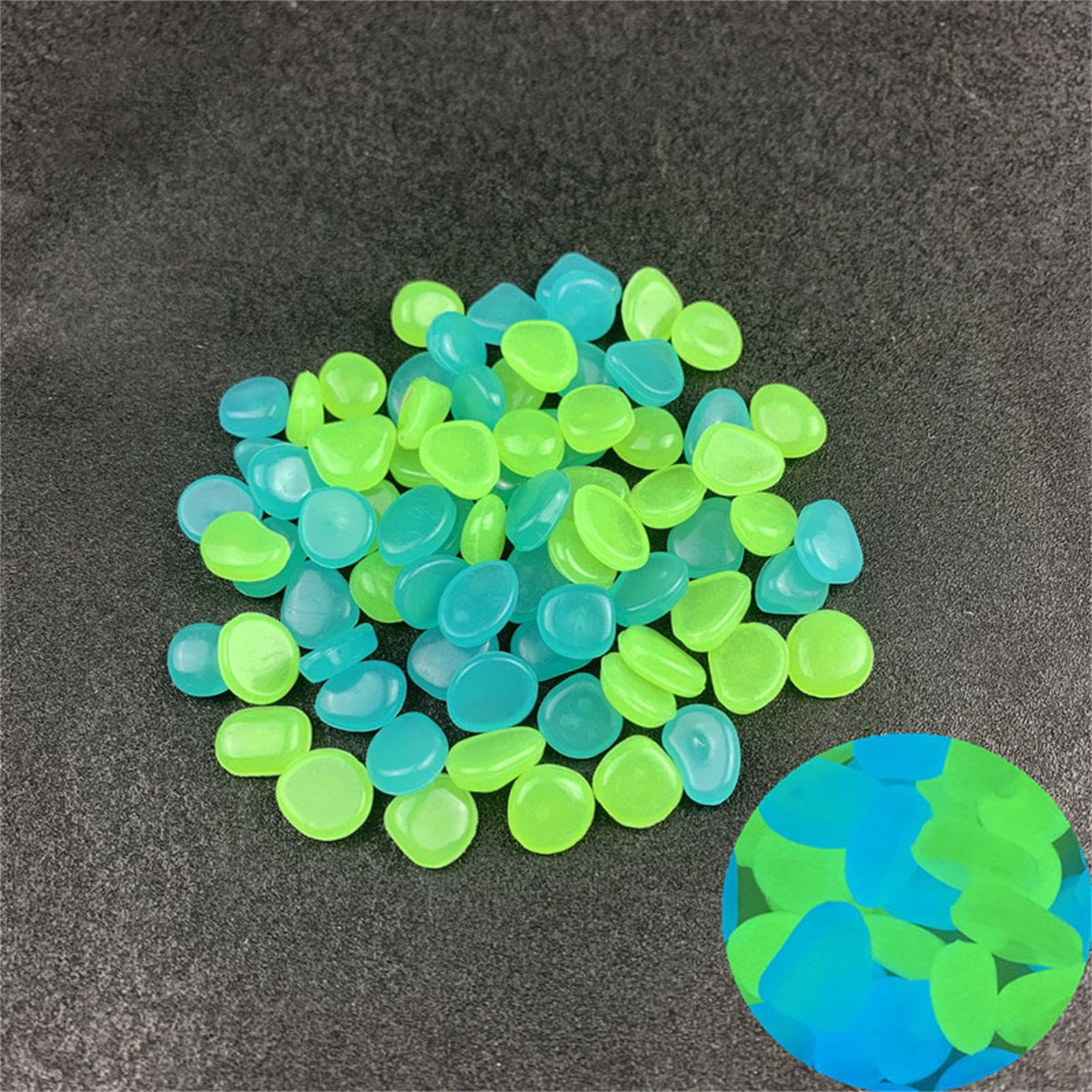 Luminous Garden Stones Verdsylv 200Pc Glow in The Dark Pebbles - 1Cm ...