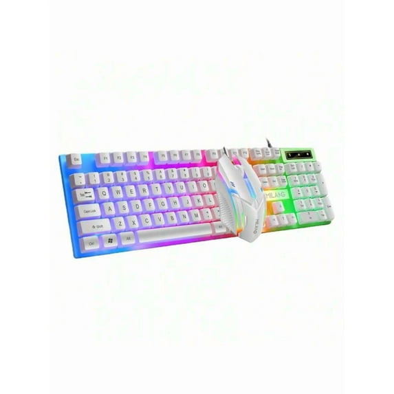 Luminous Keyboard And Mouse Set Wired USB Home Office Gaming Keyboard ...