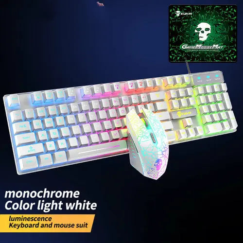 Maroon Asteria White Computer Keyboard & Mouse Set - Walmart.com