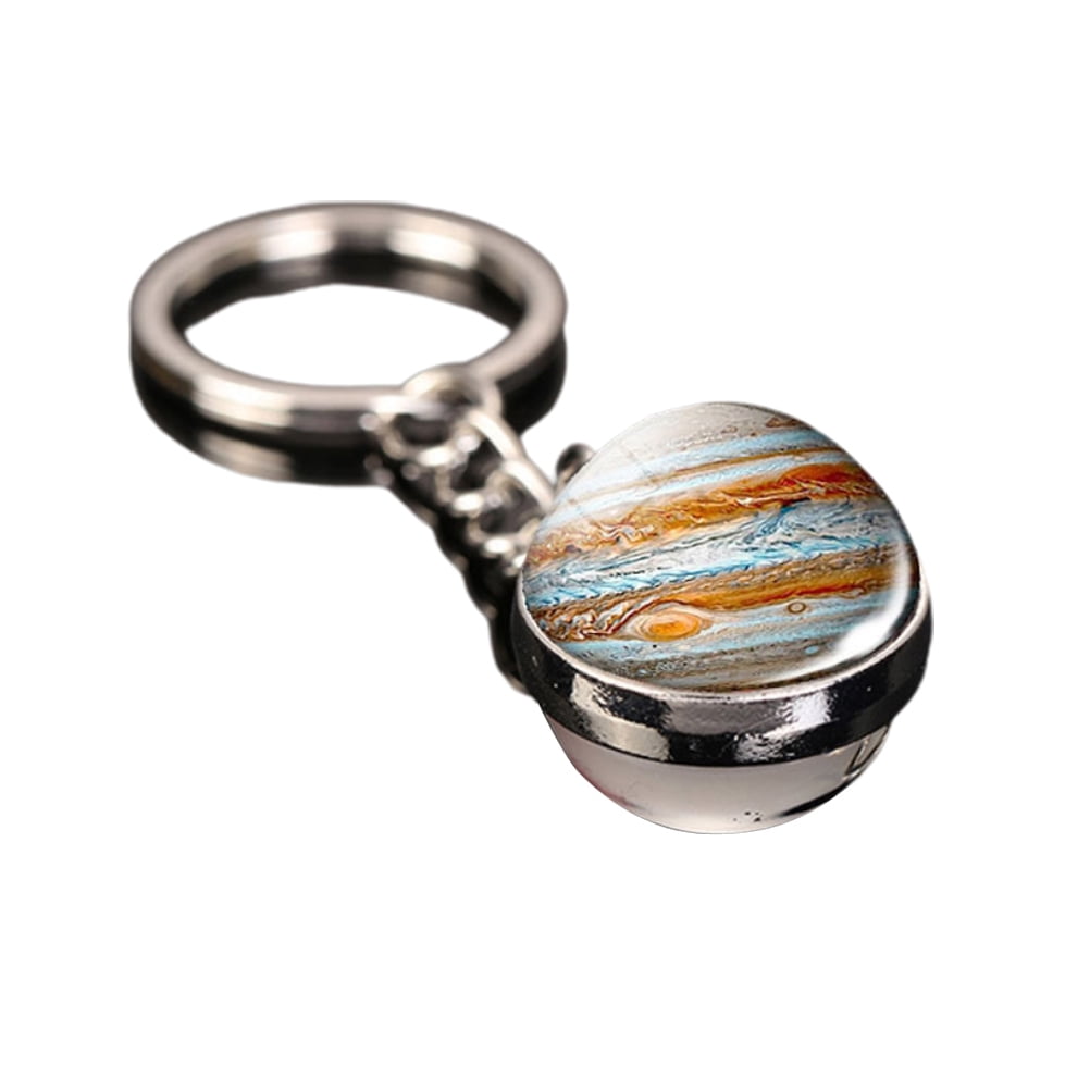 Luminous Keychain Portable Solar System Planet Keyring Double Side ...