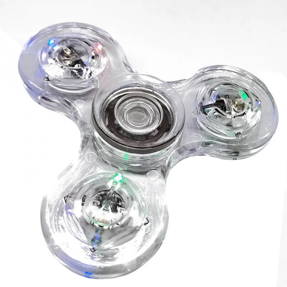 Luminous LED Light Fidget Spinner Hand Top Spinners Glow in Dark Light ...