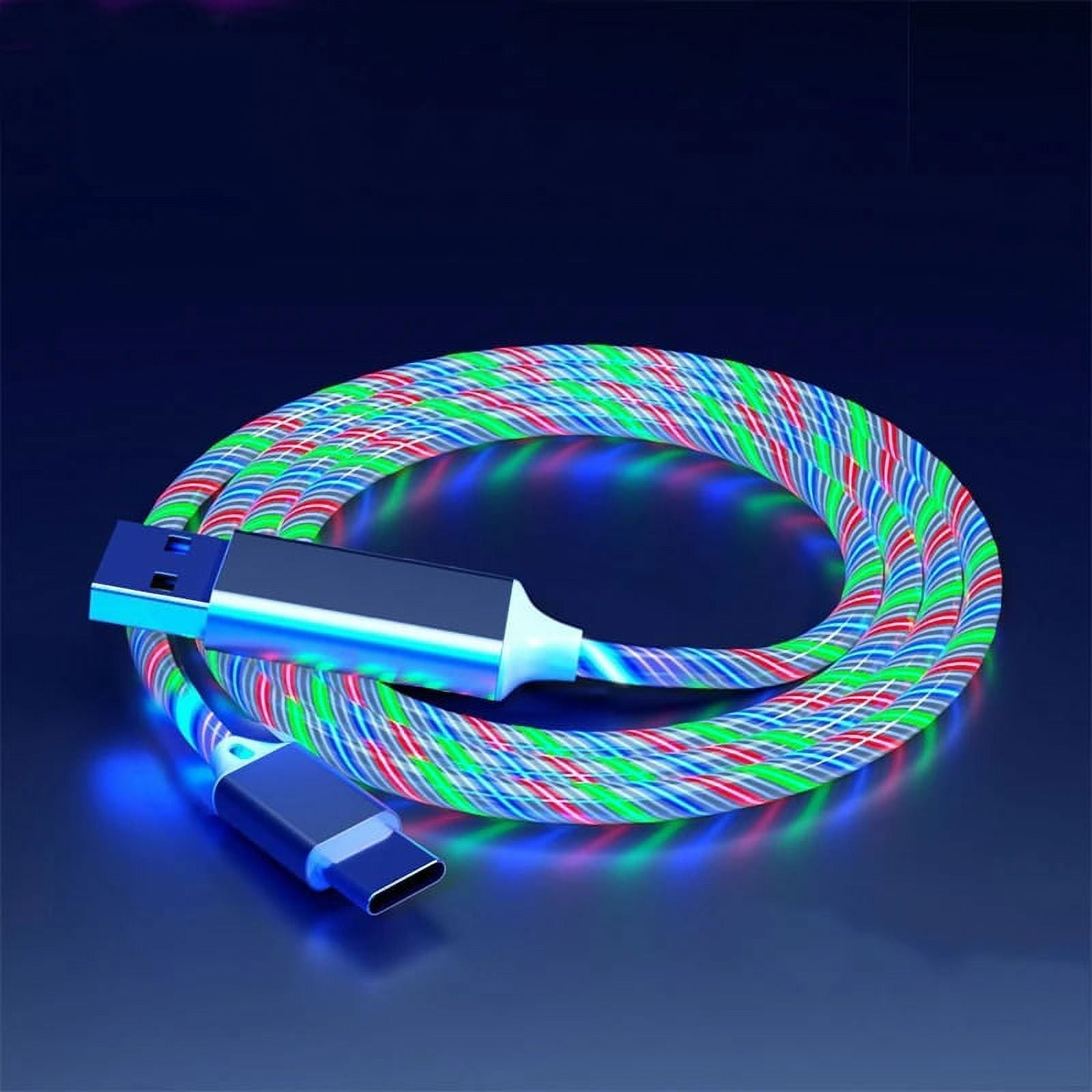 Luminous LED Type C USB Cable For Samsung Xiaomi OPPO Huawei IPhone ...