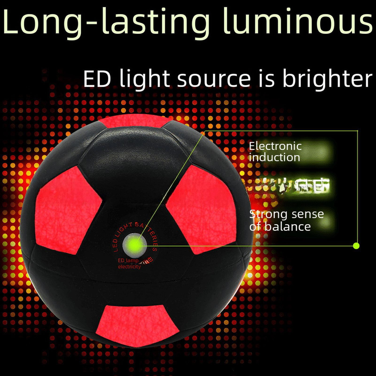 Luminous LED football light source luminous rubber footballred ...