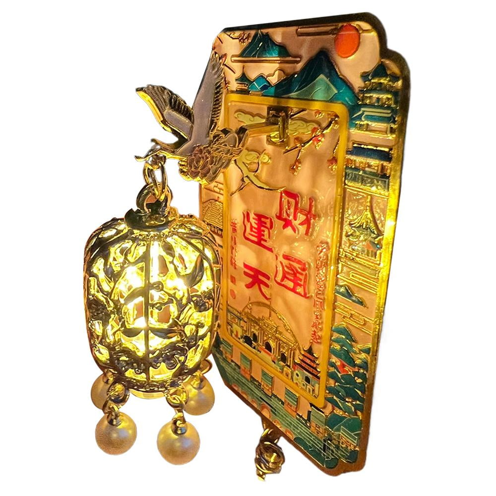 Luminous Lantern Refrigerator Magnets, Glow Fridge Magnets, Lucky ...