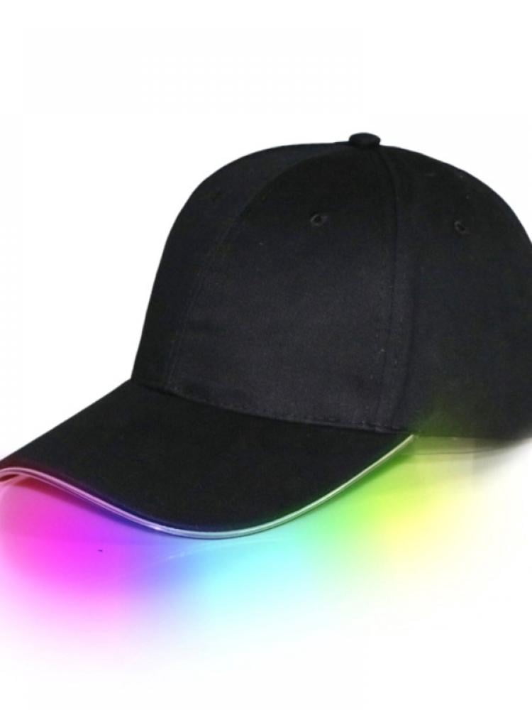 Luminous Light Up Hat, USB Rechargeable Fiber Optic LED EDC Hats Rave ...