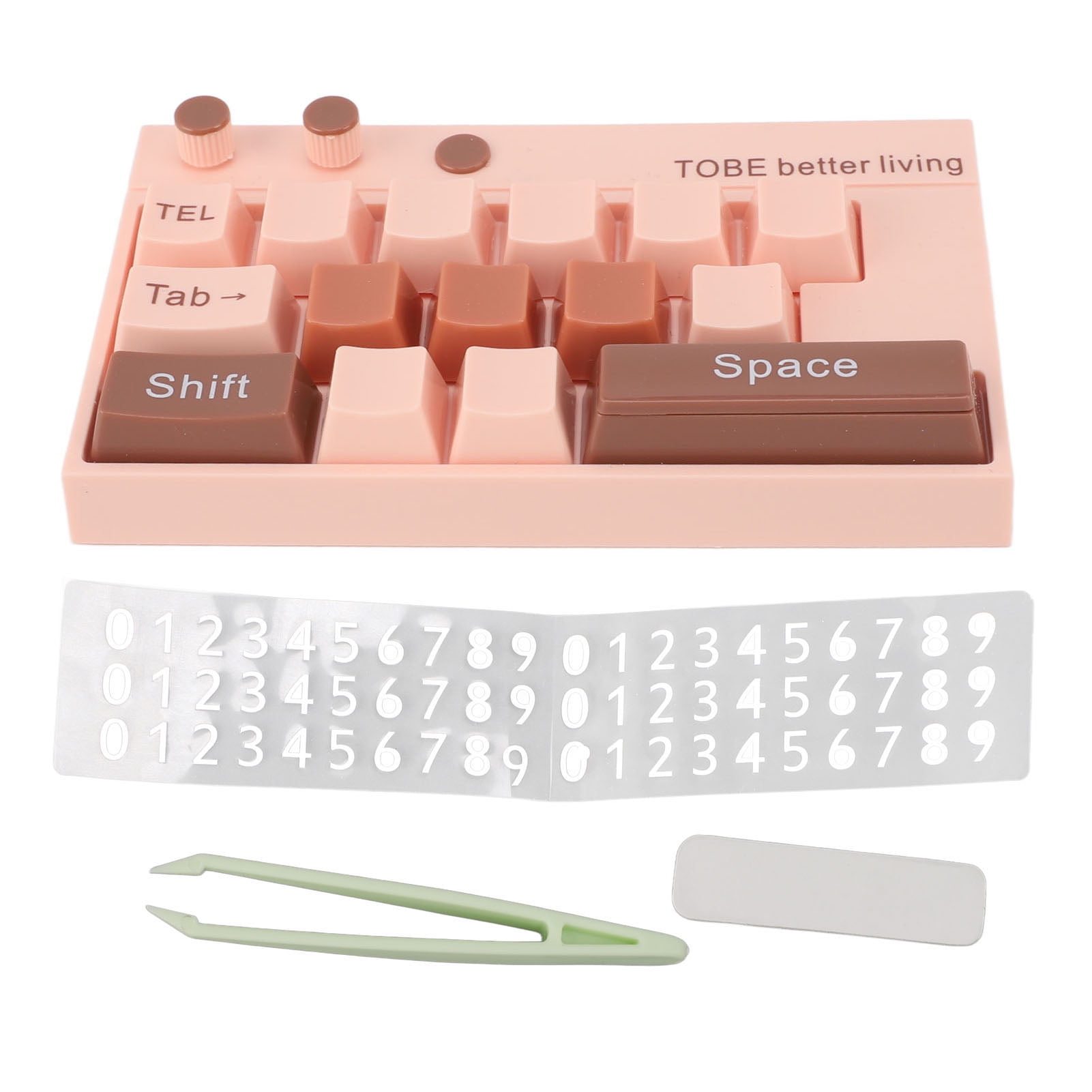 Luminous Mechanical Keyboard Ornaments, Number Stickers for Home Office ...