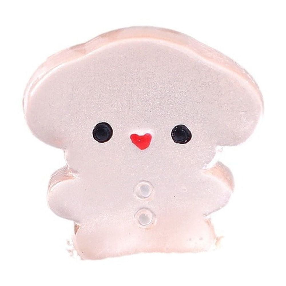 Luminous Mini Orange Gingerbread Dog Doll Resin Pendant 2.1cm 1.9cm DIY ...