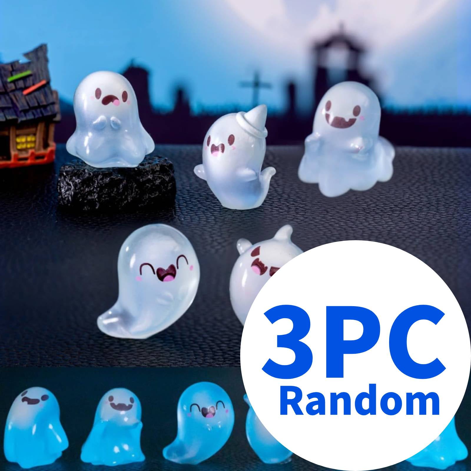Luminous Mini Resin Ghost Figurines - Glow in The Dark Trinkets for ...