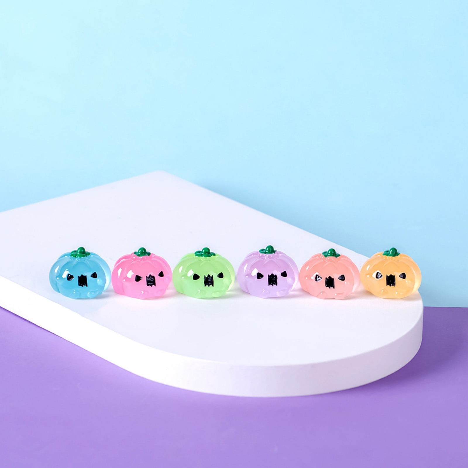 Luminous Mini Resin Pumpkins, 20 Pcs Mini Pumpkins, Fall Tiny Pumpkins ...