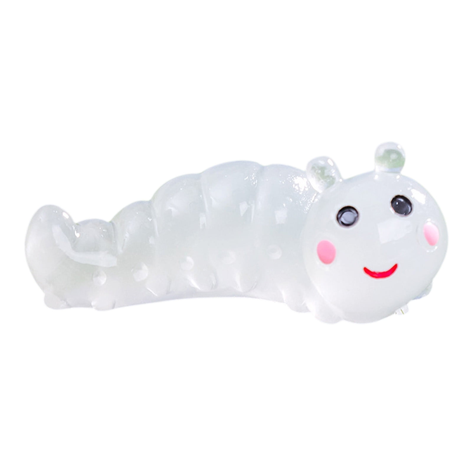 Luminous Mini Worm 3PCS Glow in The Dark Worm Figurine Cute Miniature Animals Ornaments for ...