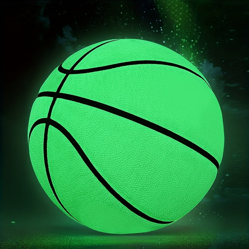 Luminous Night Basketball - Size 7 PU Leather Ball for Adults, Indoor ...
