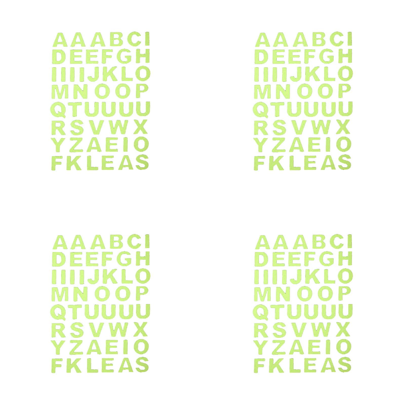 Luminous Numbers English Letters Luminous Stickers Removable ...