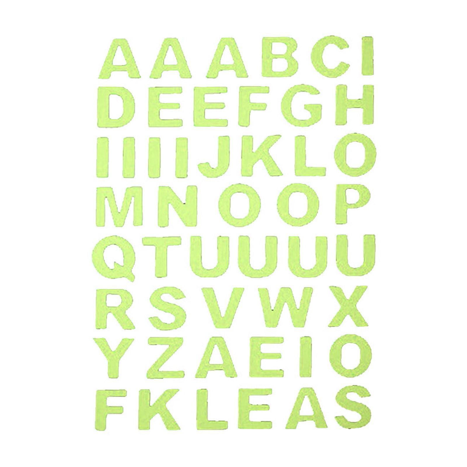 Luminous Numbers English Letters Luminous Stickers Removable ...
