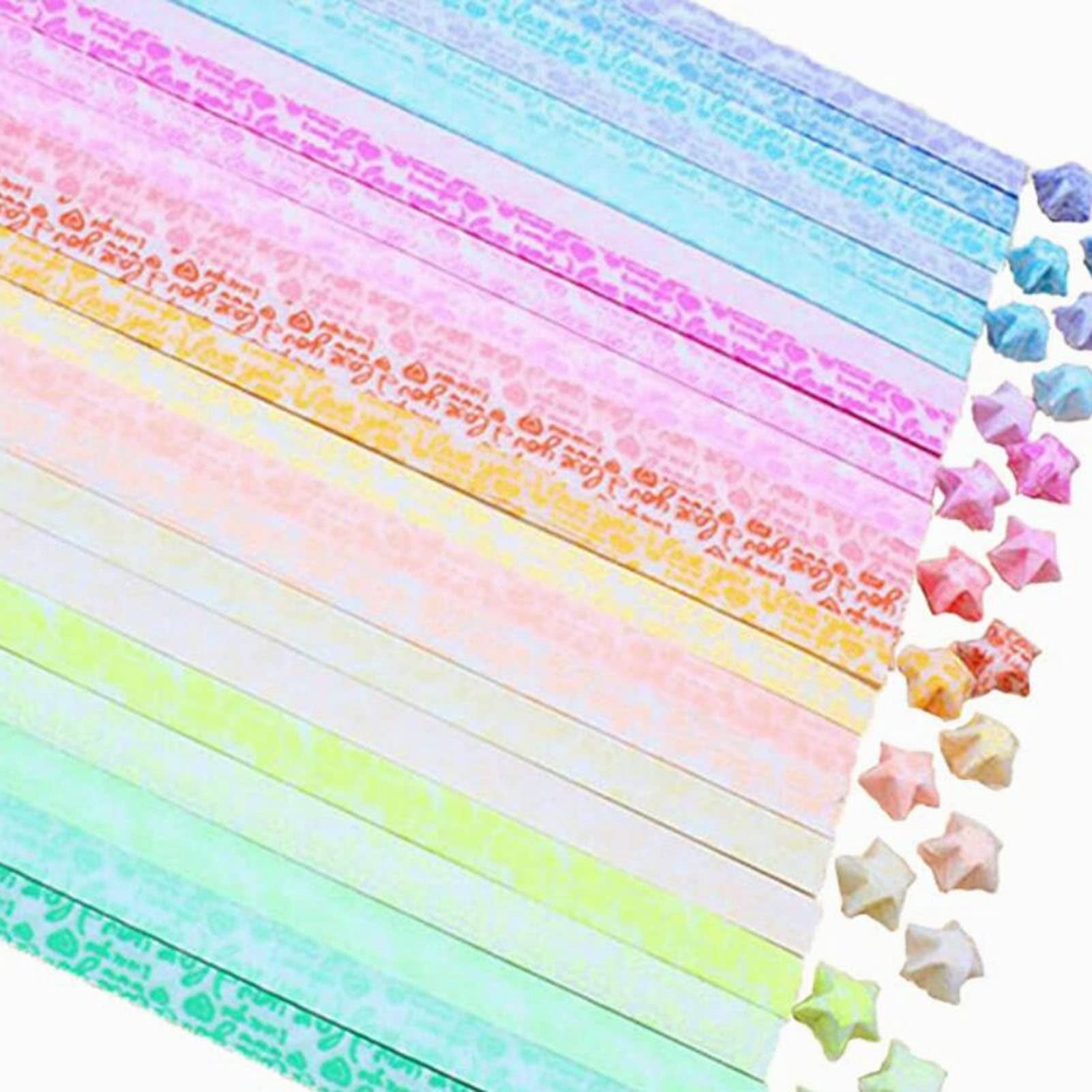 Luminous Origami Stars Papers AIF9 Package DIY Paper Glitter Origami ...