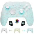 FUNLAB Wireless Pro Controller with Glow Lights for Nintendo Switch, OLED, Lite - Kakariko White ...
