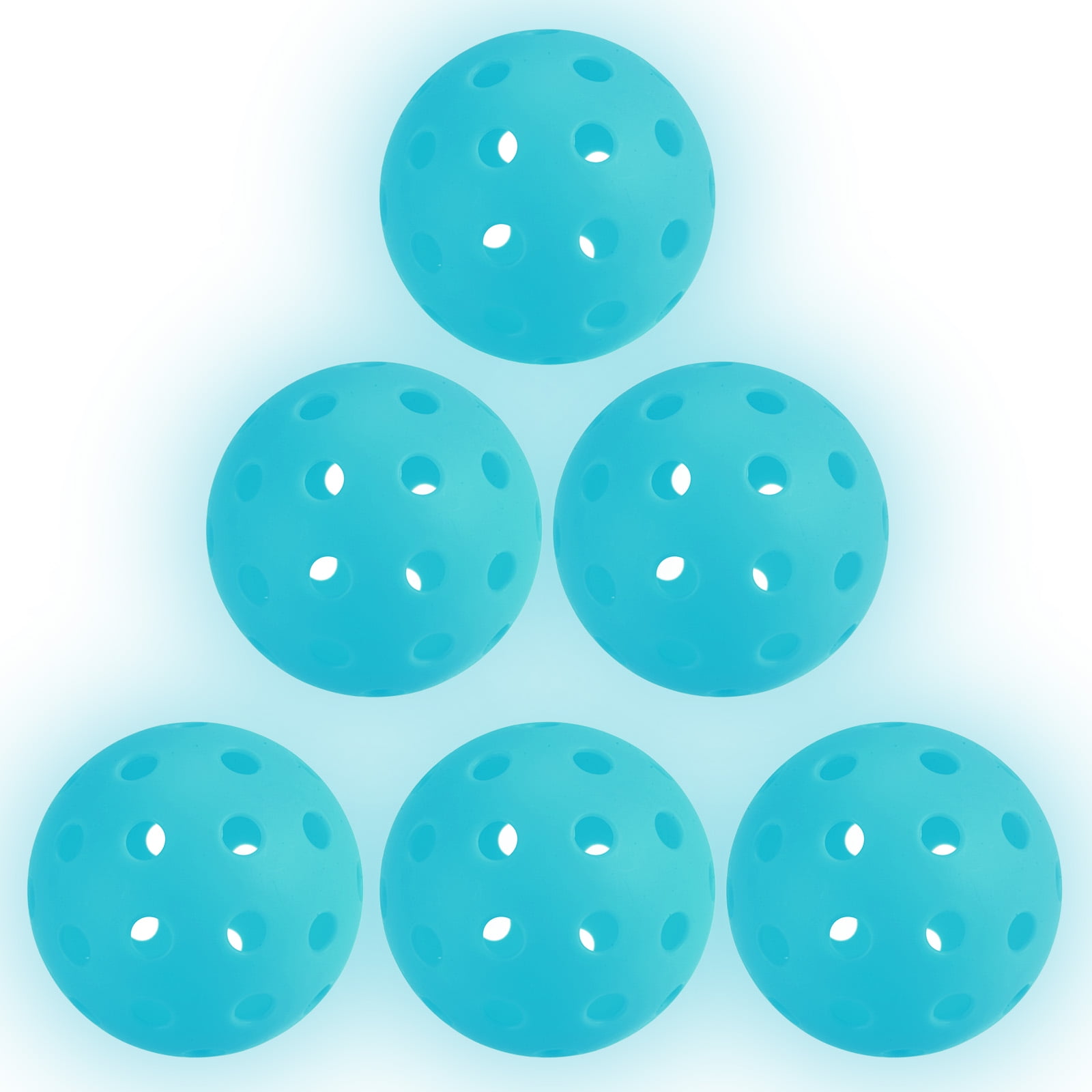 Luminous Pickleball Balls 40 Holes Glow in the Dark Pickleball Balls ...