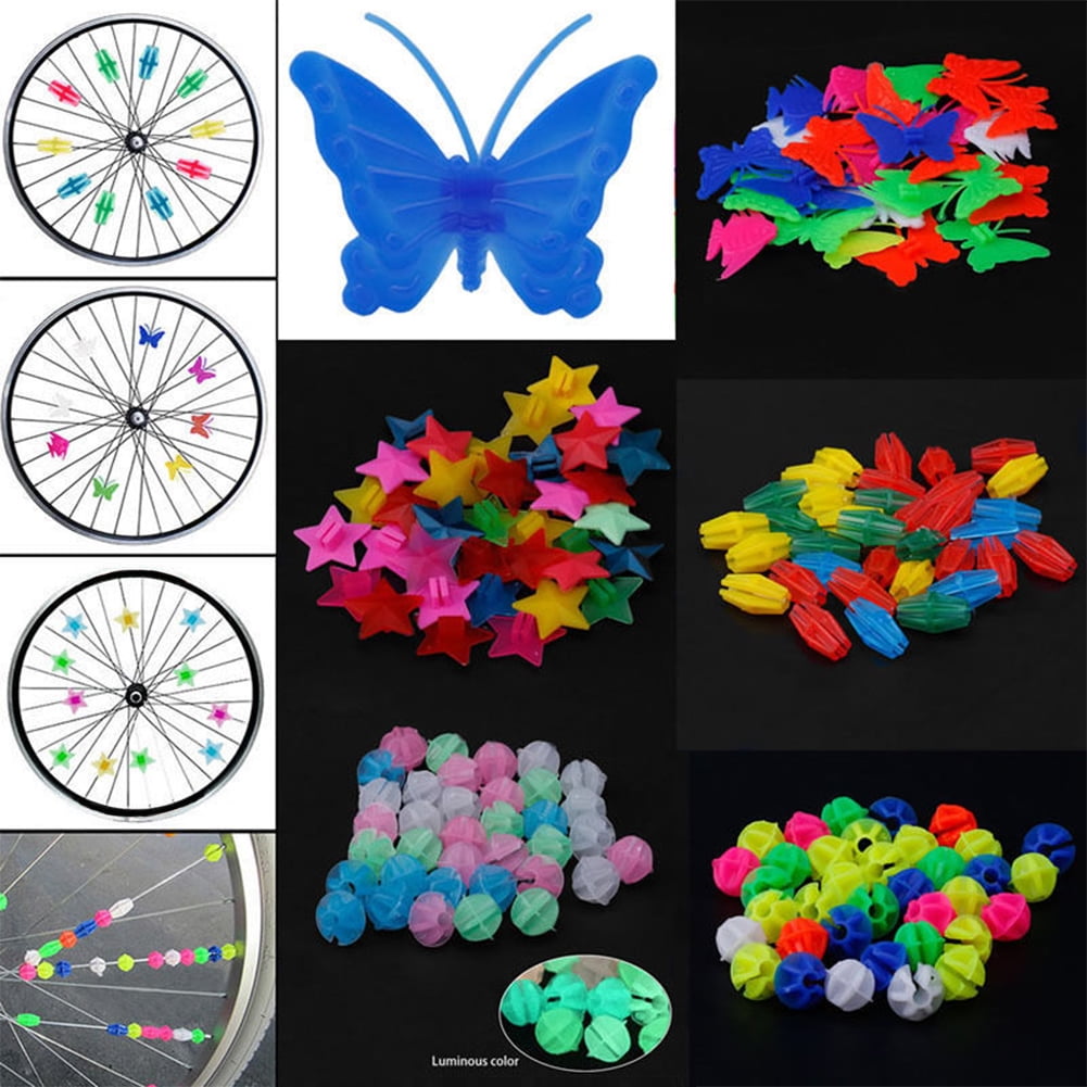 Luminous Plastic Clip Wheel Spoke Bead Decoration for Children Bicycle ...