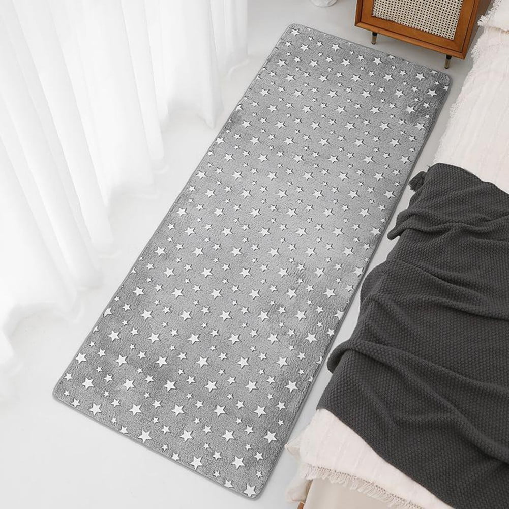 Luminous Plush Rug Children Bed Room Carpet Glow in the Dark Area Rugs ...