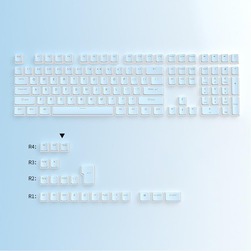 Luminous Pudding Mechanical Keyboard Keycaps All 130 Keys DIY ...