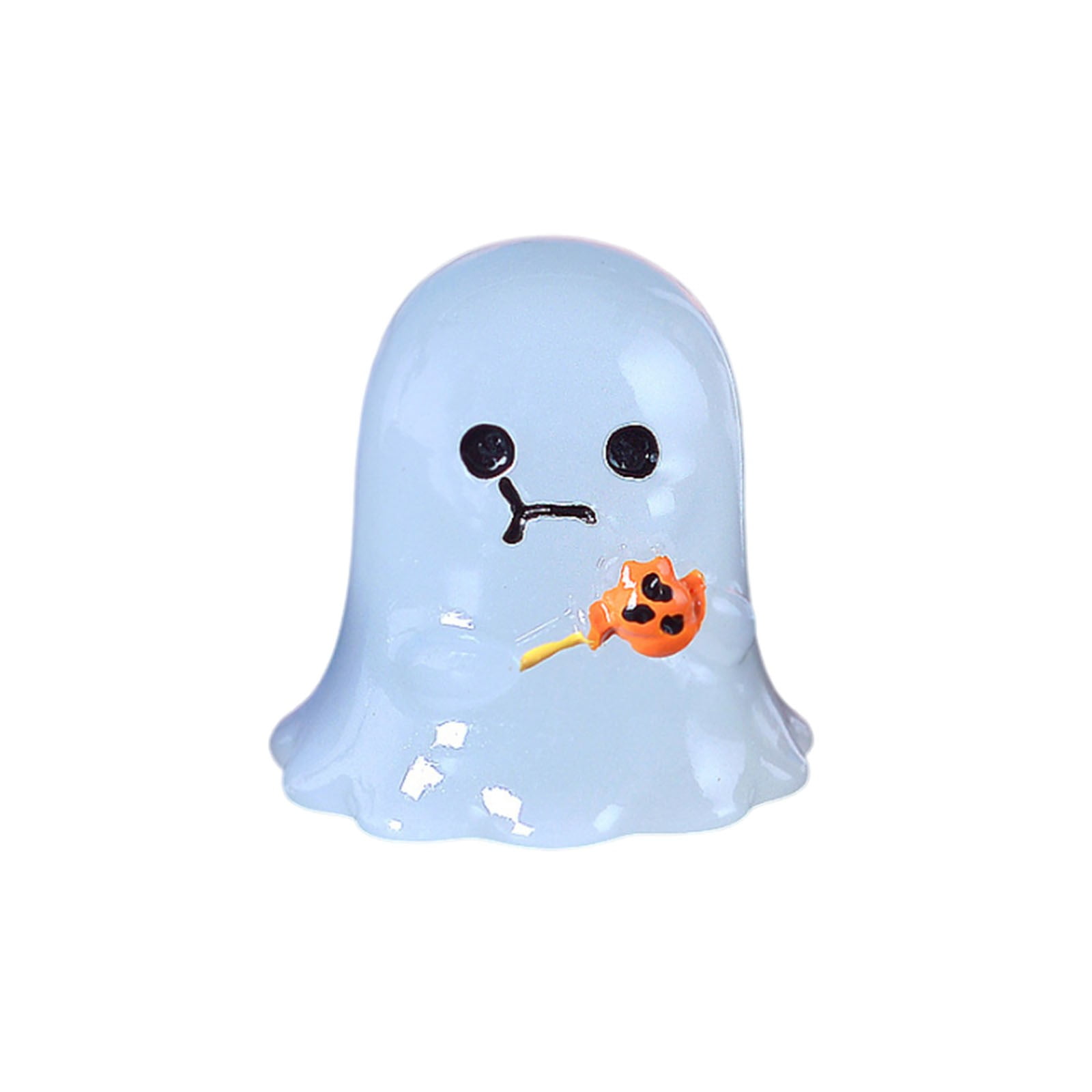 Luminous Resin Mini Ghost Figurines, Glow in The Dark Tiny Plastic ...