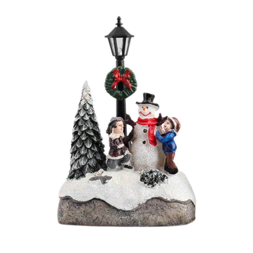 Luminous Resin Small House,Decoration Crafts Miniature Doll House Kit,Mini Street Light Models ...