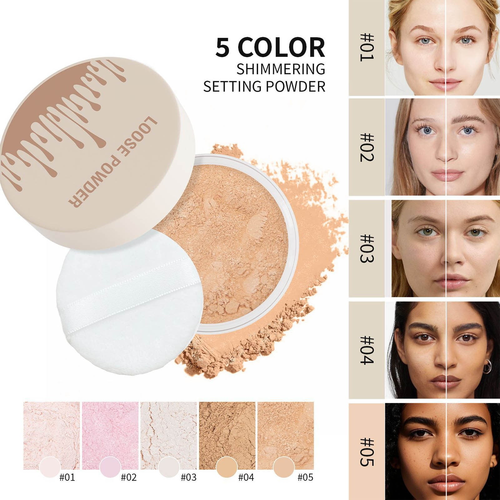 Luminous Setting Powder | Oil Control Matte Finish Loose Powder | Soft ...