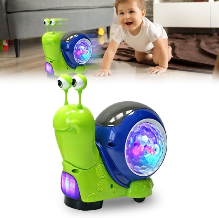 Luminous Snail Toy, 2025 New Baby Toddler Electric Snail Toy Cute ...