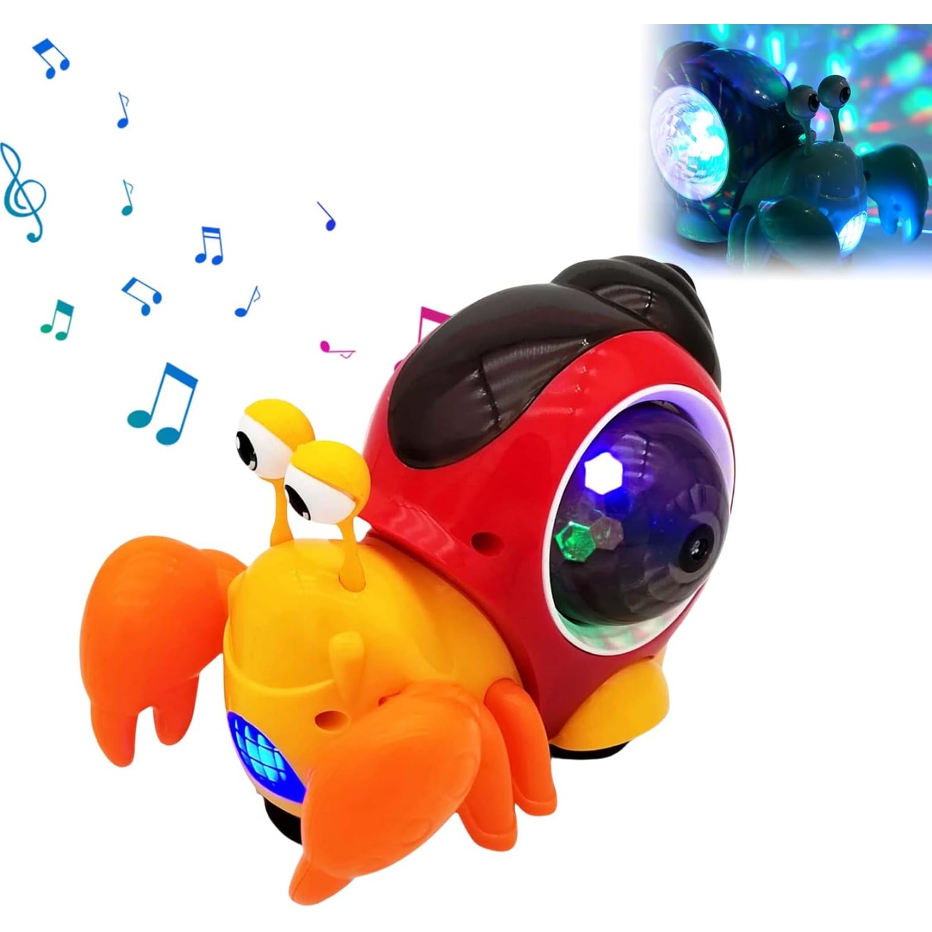 Luminous Snail Toy, 2025 Upgrade Electric Snail Toy Tummy Time Crawling ...