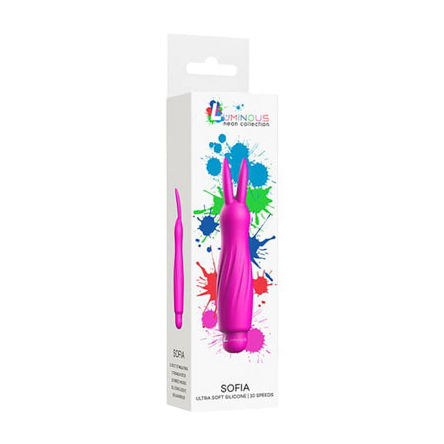 Luminous Sofia 10-Speed Bullet Vibrator With Silicone Rabbit Sleeve ...