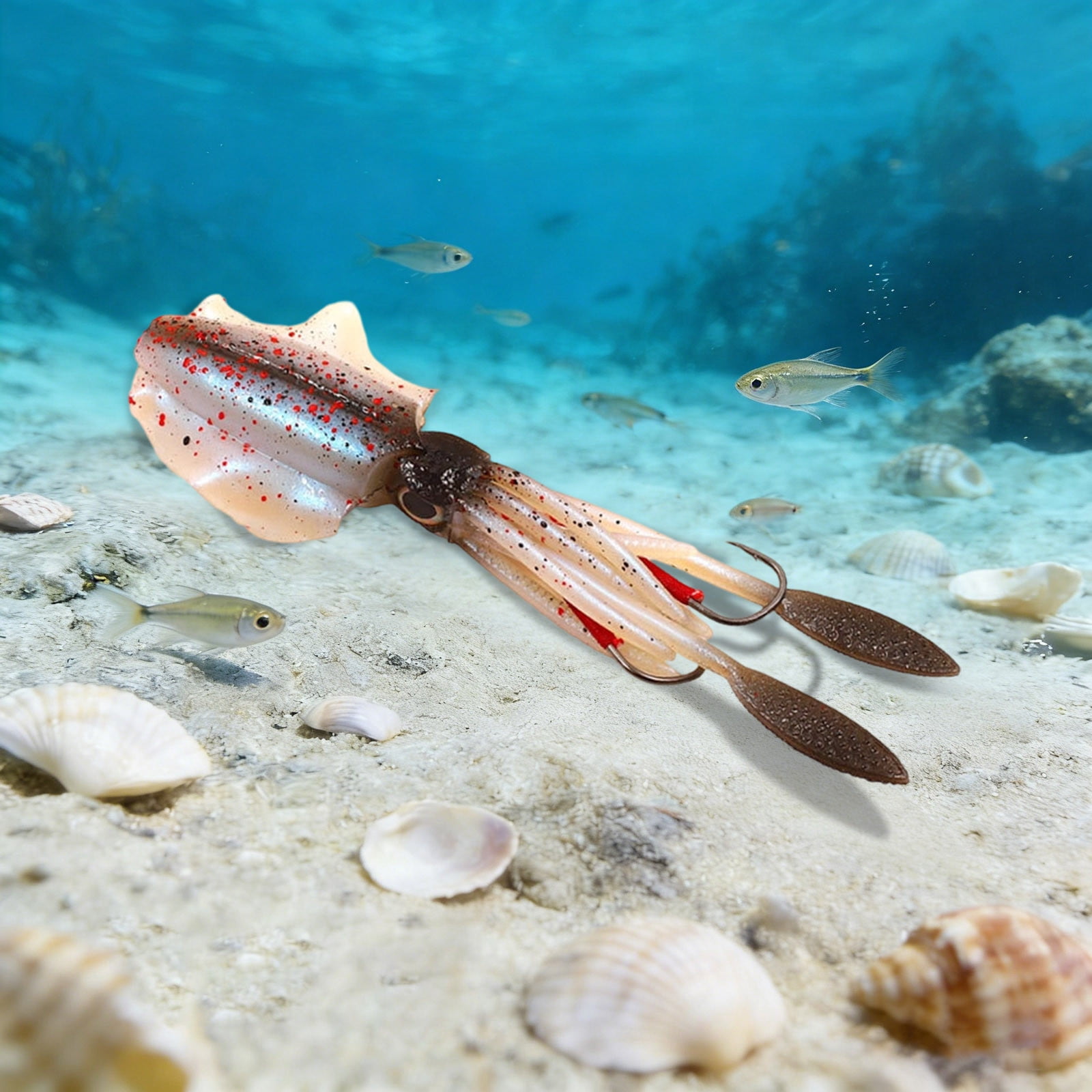 Luminous Soft Squid Fishing Lure Octopus Trolling Cuttlefish Squid Jig ...