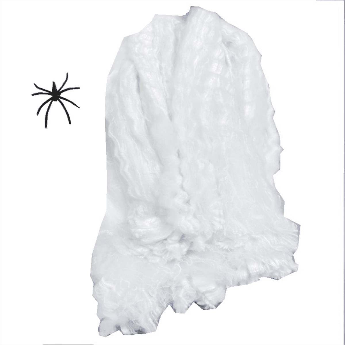Luminous Spider Web Fake White Stretch Halloween Indoor Horror ...
