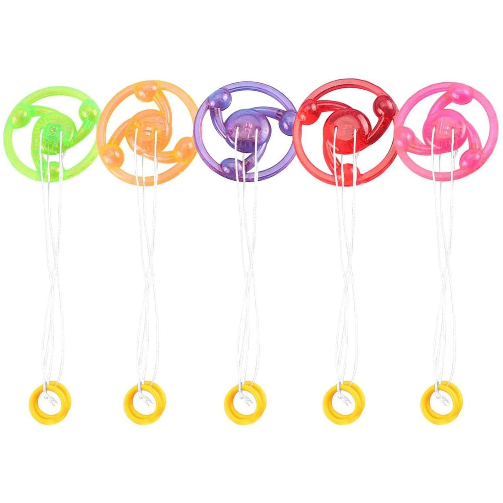 Luminous Spinning Wheel Toy - Pull Line, Colorful Light, Whistle Sound ...