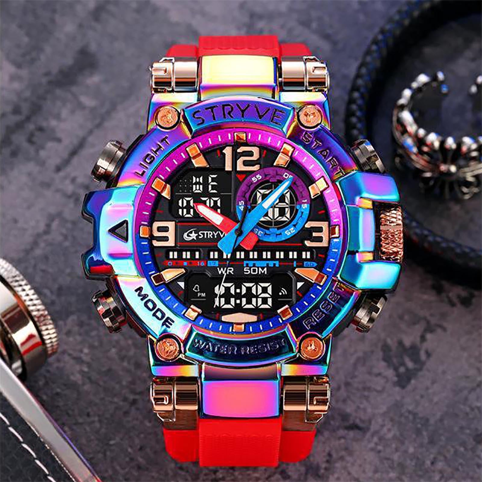 Luminous Sports Watch - EL Backlight, Shockproof Designed, Non-Sliping ...