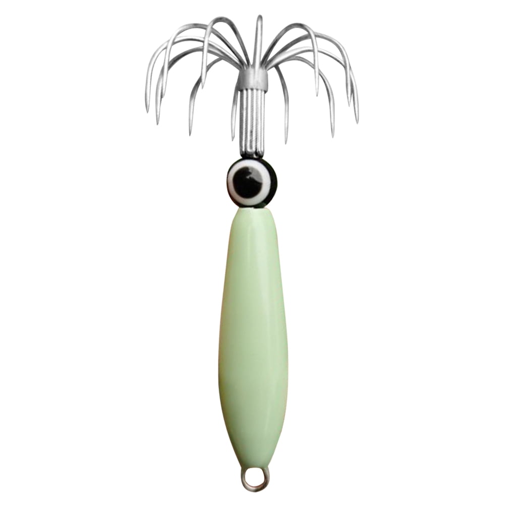 Luminous Squid Hooks Fishing Tackle Lures Squid Jigs Hook for Fisherman (36g) Fishing Tools ...