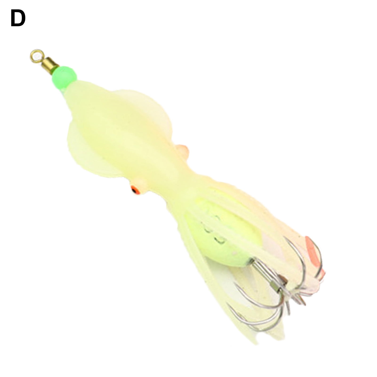 Luminous Squid Jig Hooks Stainless Steel Needles Fluorescent Fishing ...
