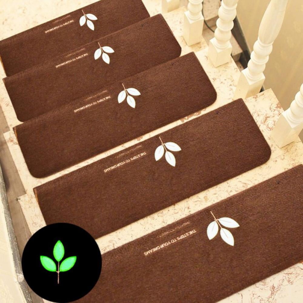 Luminous Stair Treads Floor Mat Non-Slip Carpet Step Staircase Rugs ...