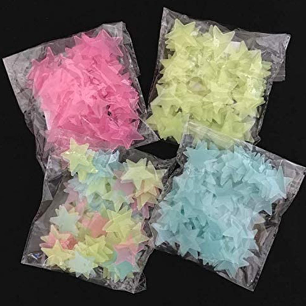 Luminous Stars Glow In The Dark, 3D Stars For A Mesmerizing Home Art ...