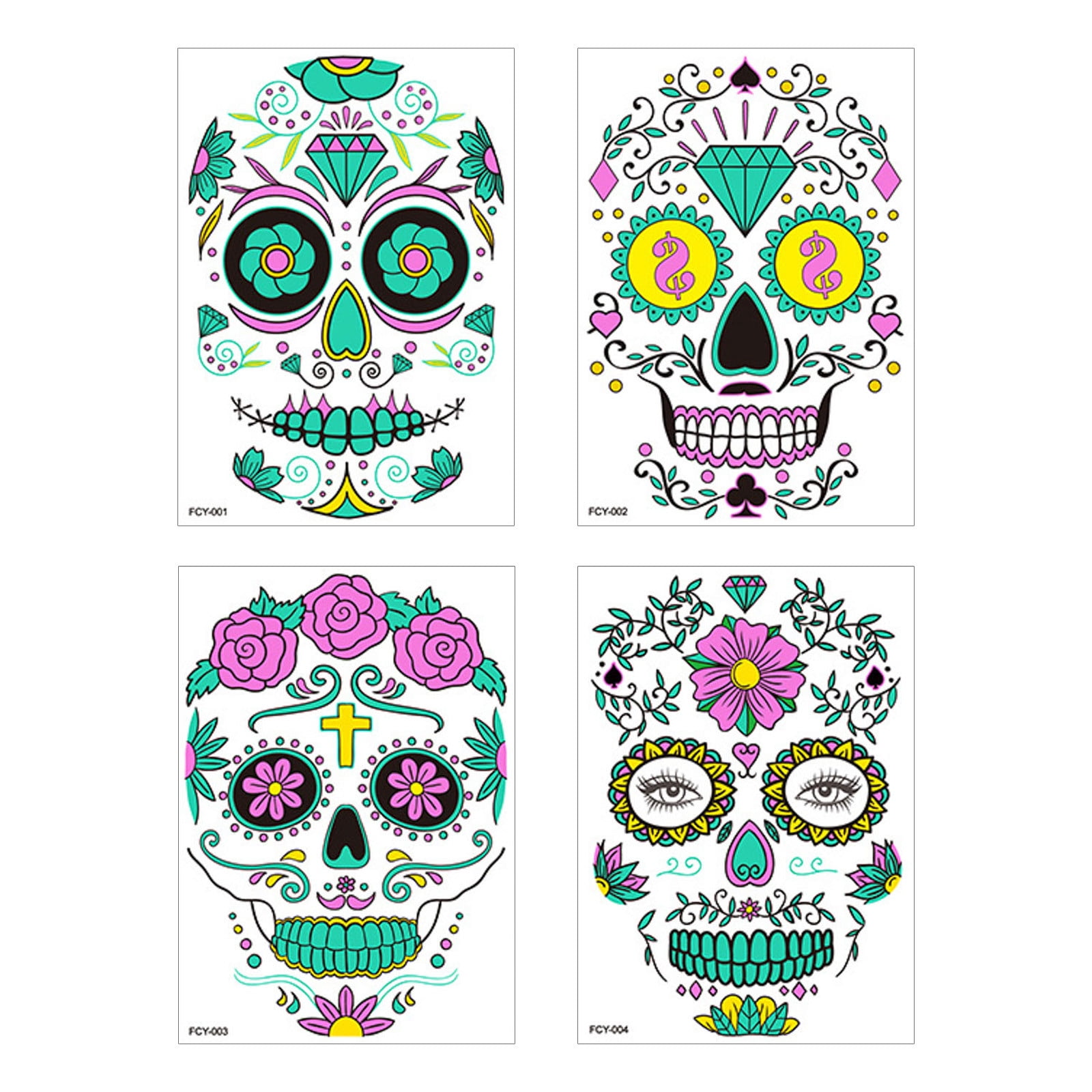 Luminous Sticker Funny Two Color Sticker Face Sticker Stencil Paper for ...