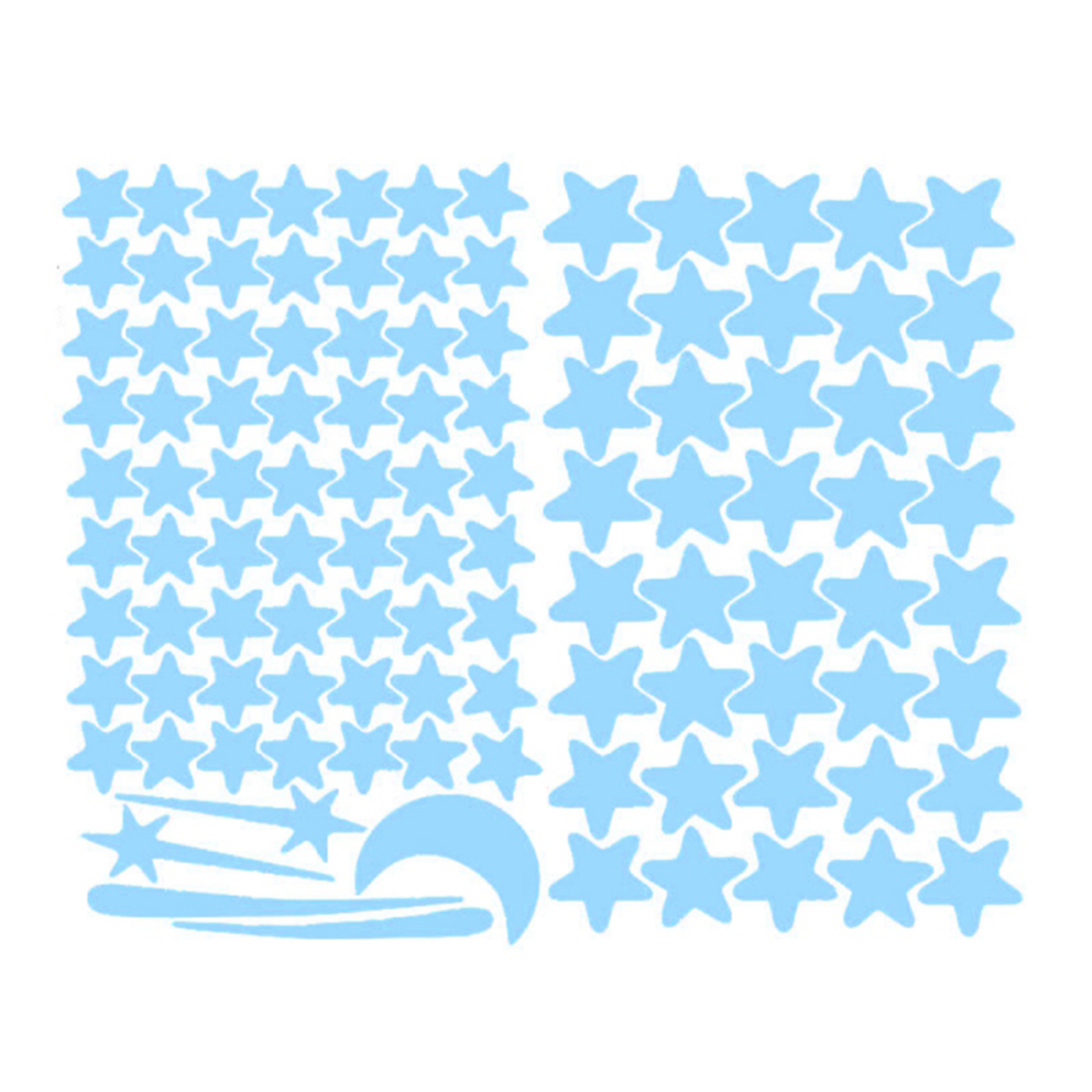 Luminous Sticker Stars Moon Wall Sticker Meteor Stickers Fluorescent ...