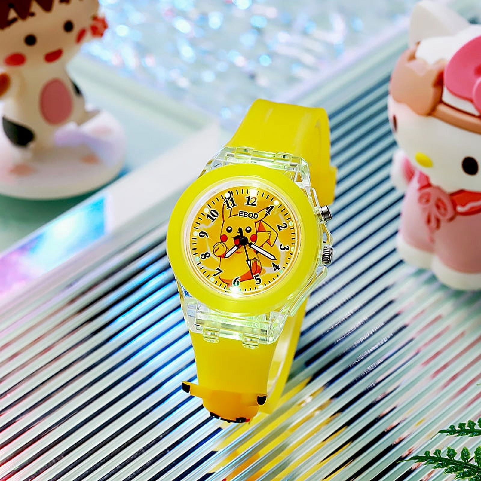Luminous Student Kids Watch Cute Cartoon Silicone Light Emitting Diode ...