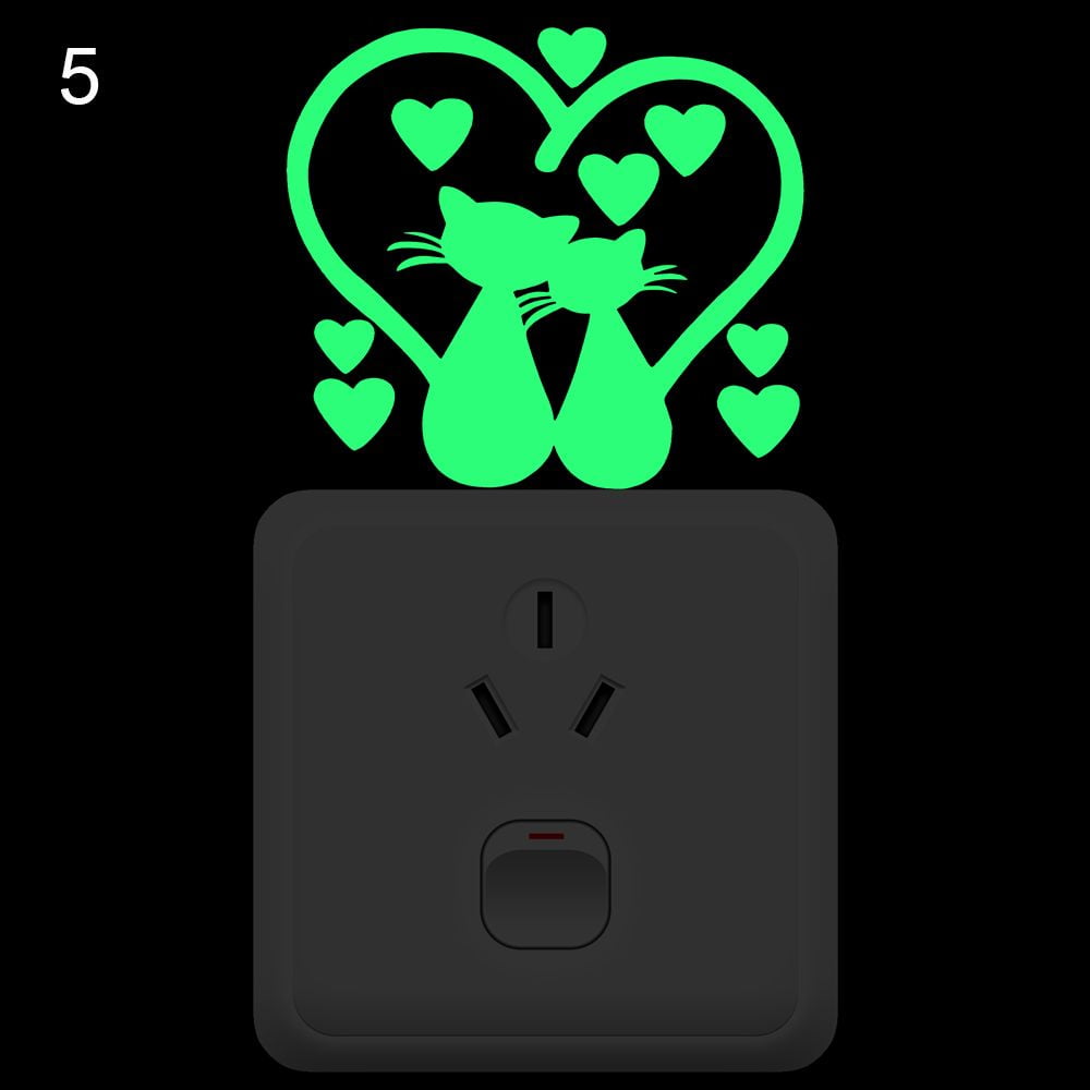 Luminous Switch Kids Rooms Decor Art Decal Wall Stickers Luminous Wall ...