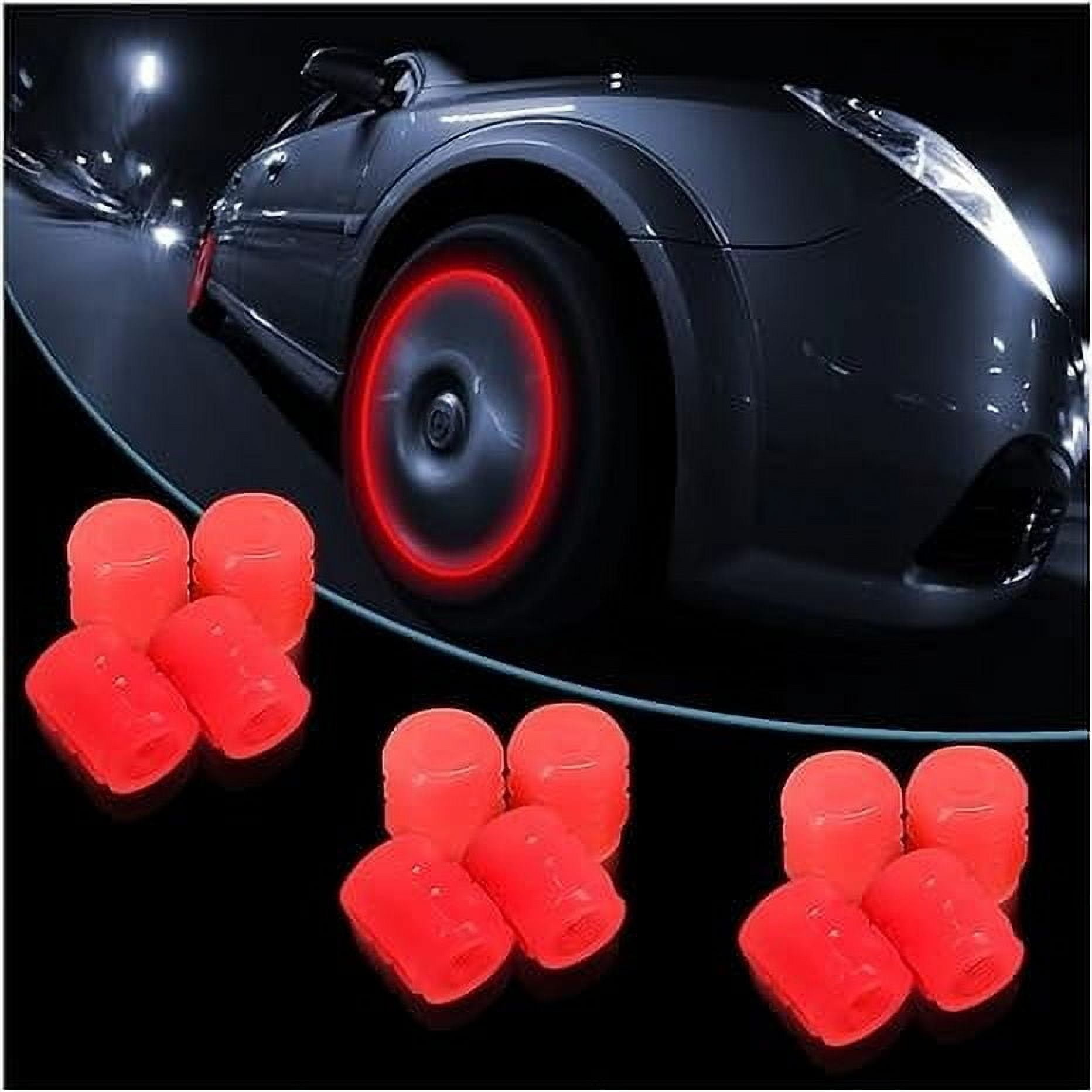 Luminous Tire Valve Stem Caps for Car, 12PCS Fluorescent Glow in The ...